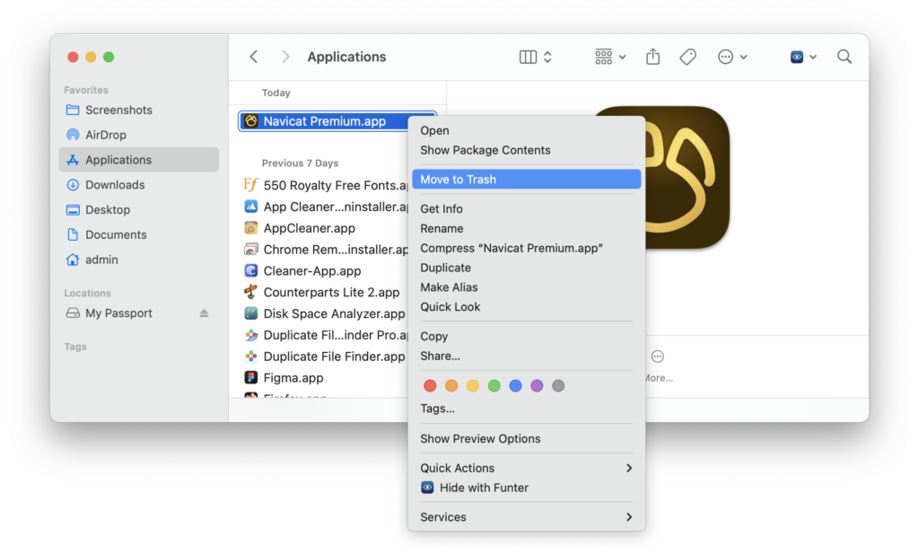 How to uninstall Navicat from Mac – App Cleaner & Uninstaller